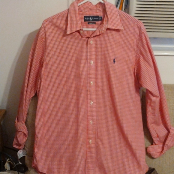 Ralph Lauren | Shirts | Mens Ralph Lauren Red Button Down Shirt Classic ...
